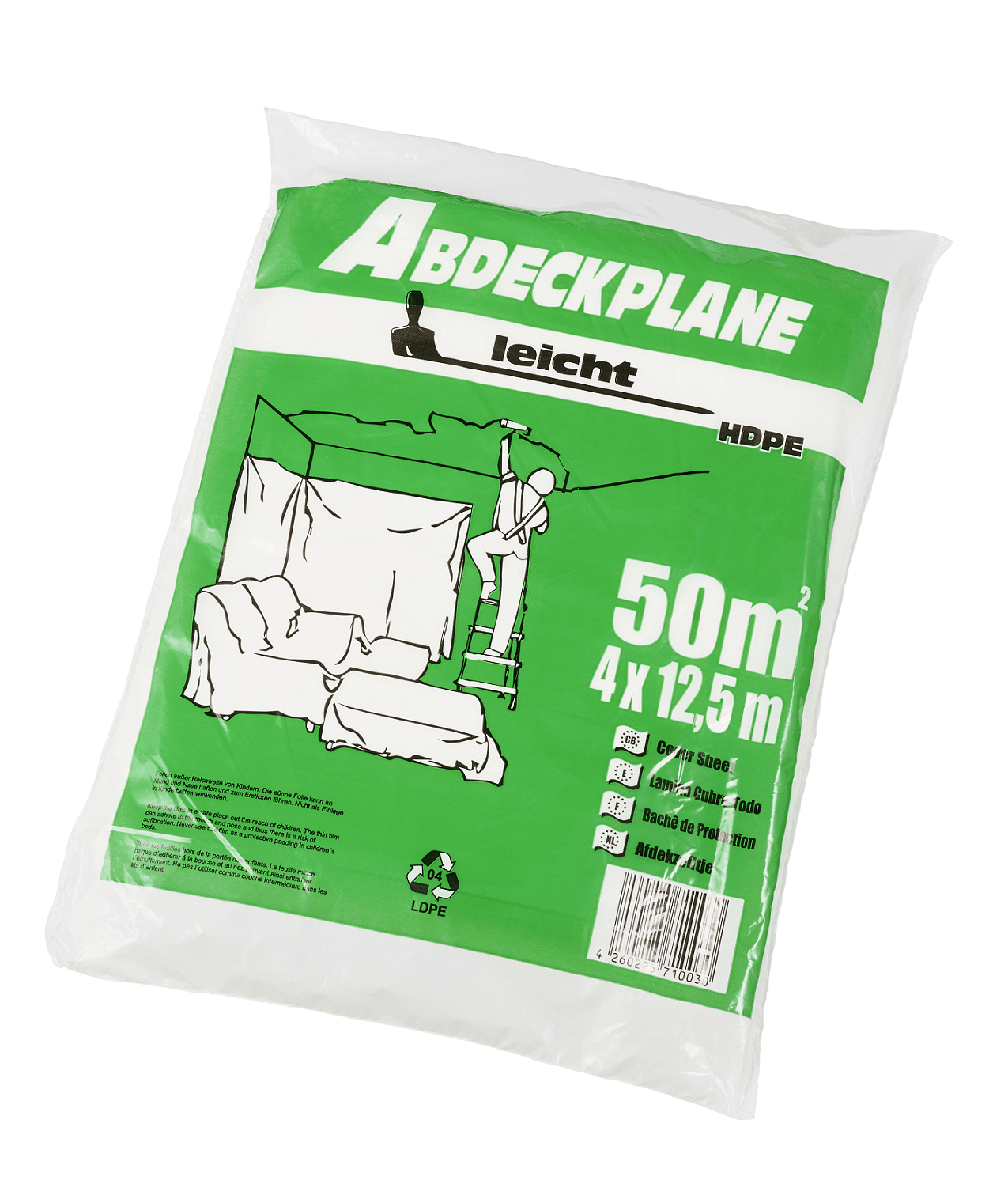 Abdeckfolie Abdeckplane HDPE TYP 7 „leicht“ - Bau Sauber